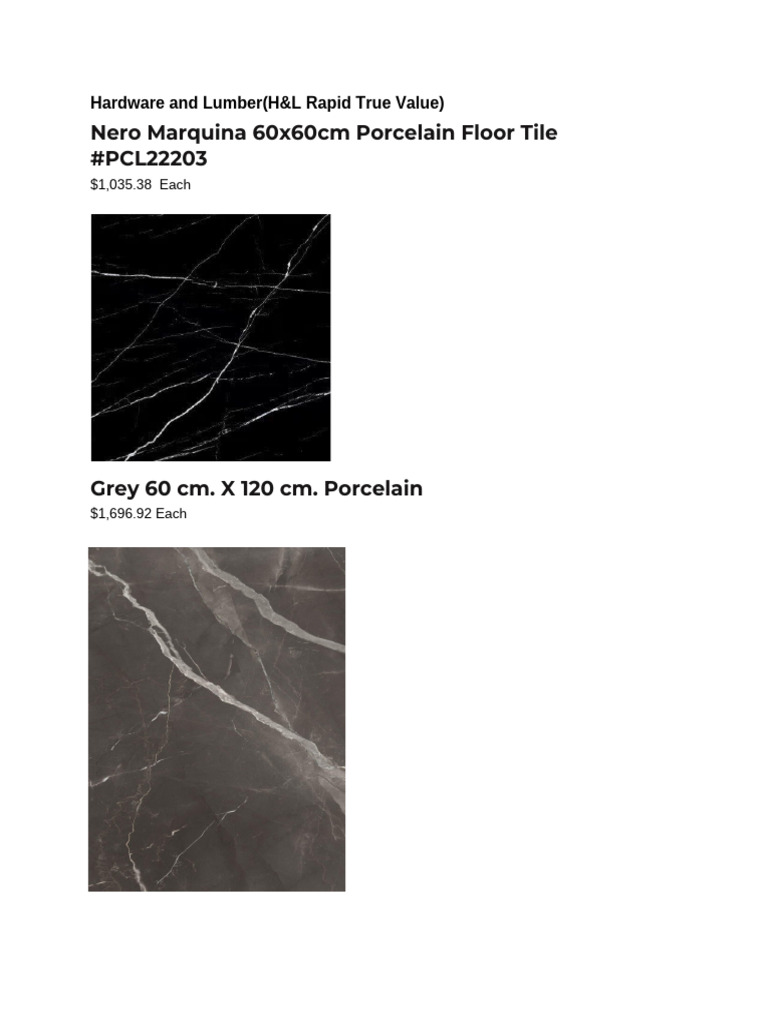 Porcelain Tiles | PDF