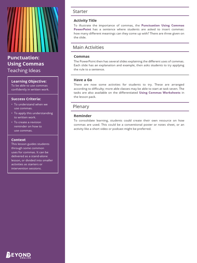 Teaching Ideas | PDF