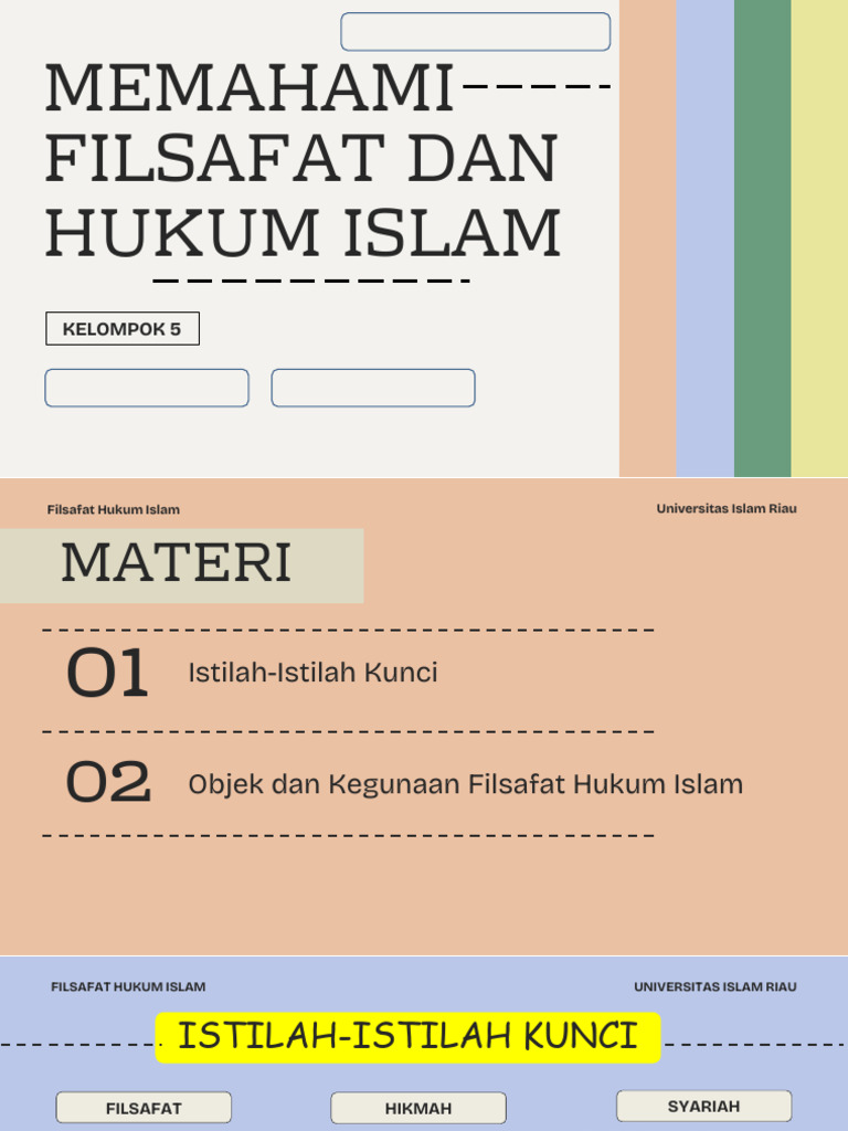 Kel 5 Objek Dan Kegunaan Filsafat Hukum Islam Fix | PDF
