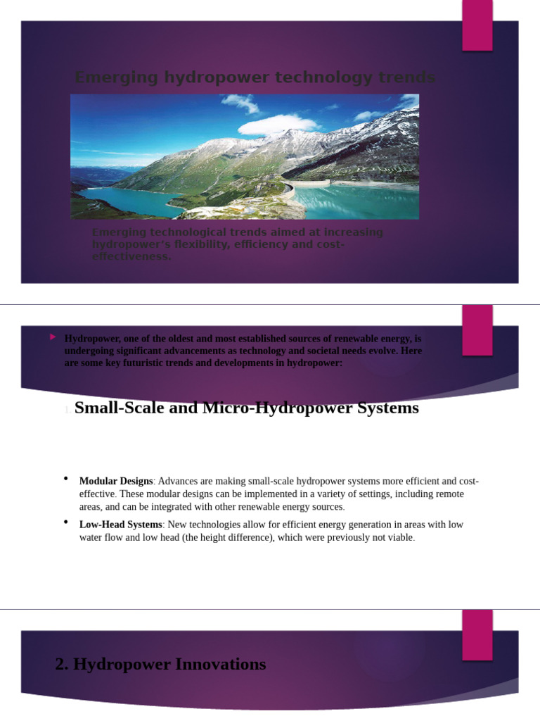 Emerging Hydropower Technology Trends | PDF | Hydroelectricity ...