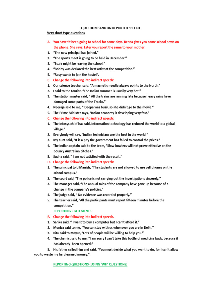 Very Short Type Questions | PDF