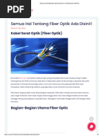 Alat Alat Fiber Optic Beserta Fungsinya | PDF