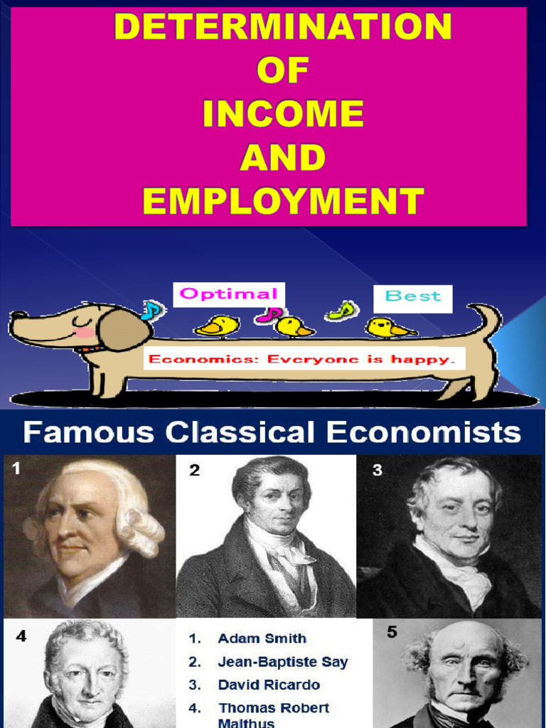 Determination of Income & Employment | PDF | Aggregate Demand ...