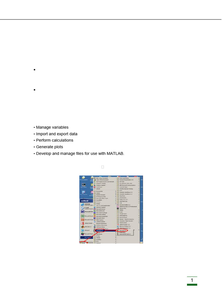 Experiment 1 | PDF | Matlab | Matrix (Mathematics)