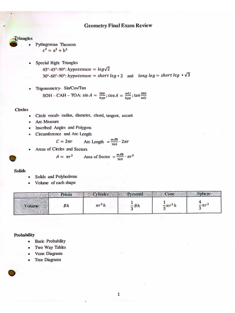 Final Review (4 Packets) | PDF