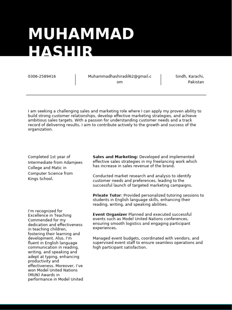Muhammad Hashir | PDF