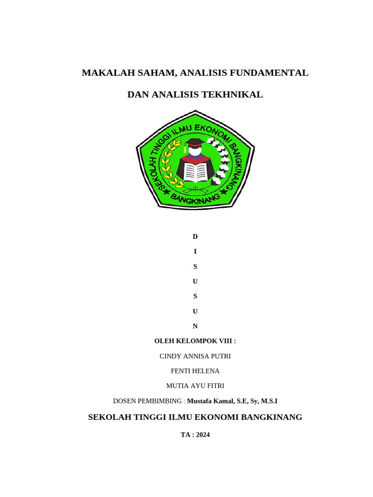 Analisis Fundamental Saham 2024 | PDF