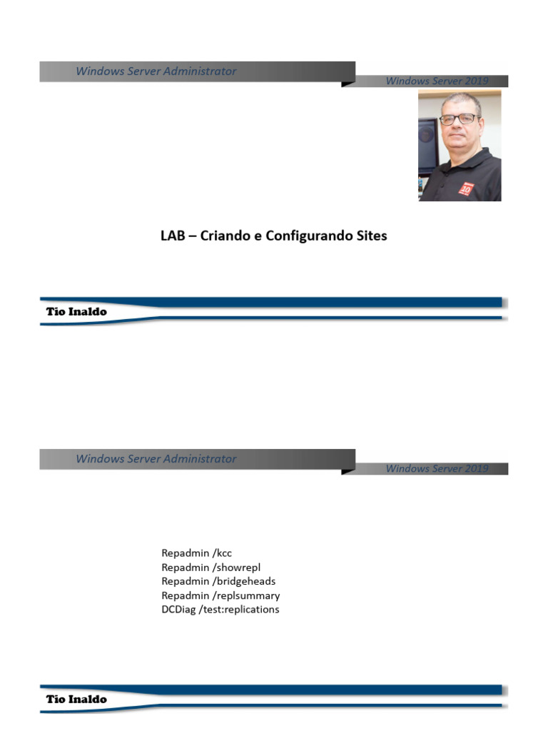 24.1 LAB3 - Criando e Configurando Sites | PDF