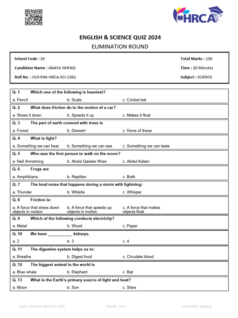 SCI III-IV | PDF | Amphibian