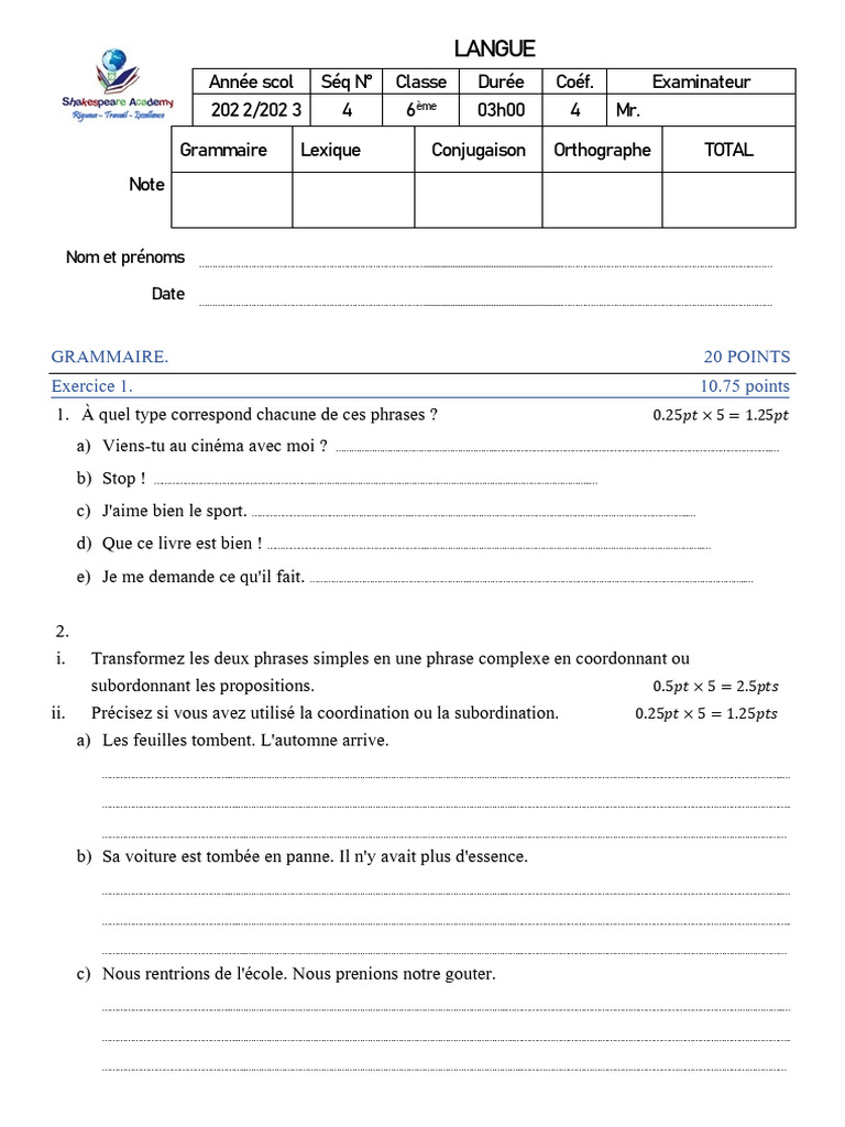 6 Eme | PDF
