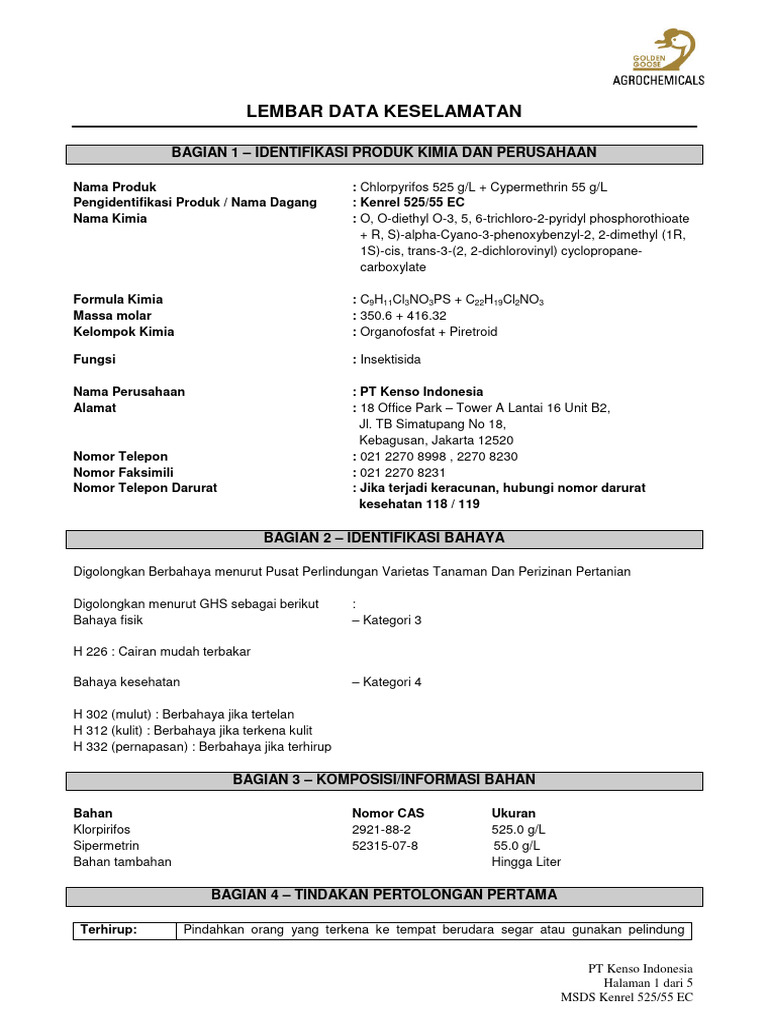 MSDS Kenrel Updated | PDF