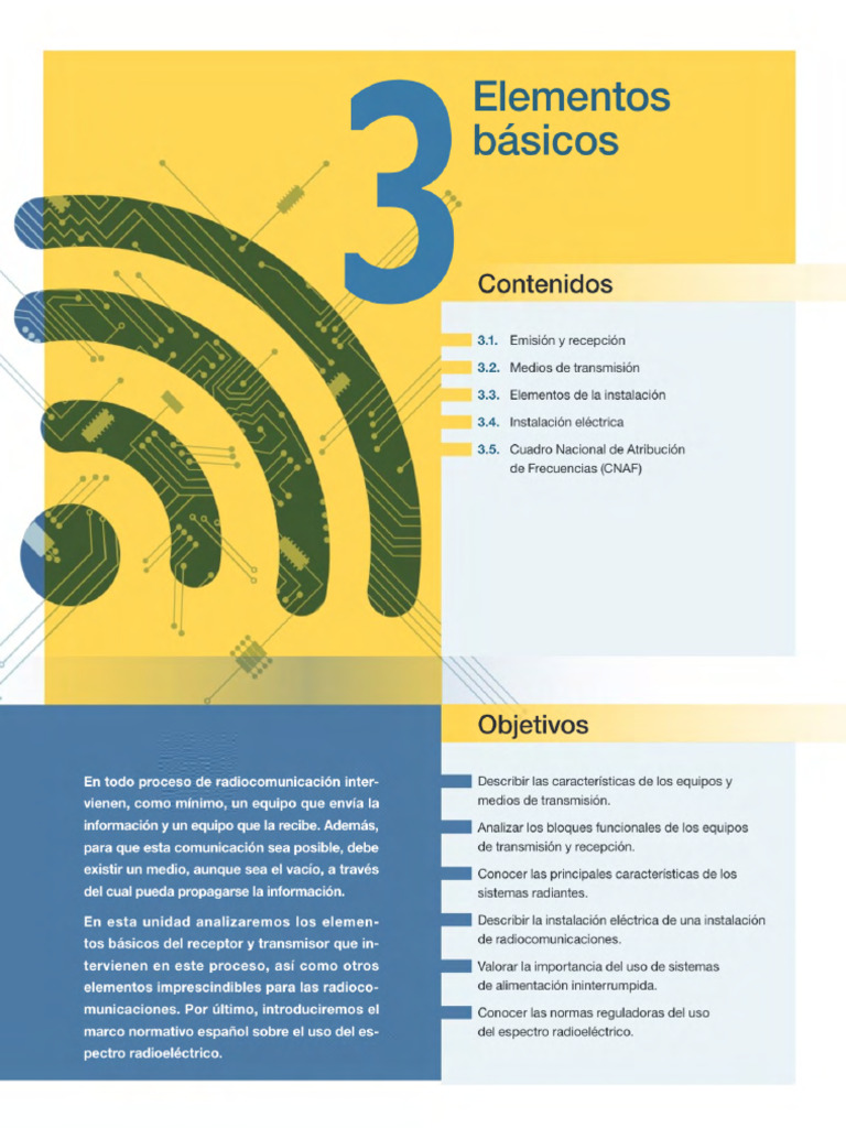 Instalaciones de radiocomunicaciones. Paraninfo, 2018 Tema 3 | PDF | Antena (Radio) | Fibra óptica