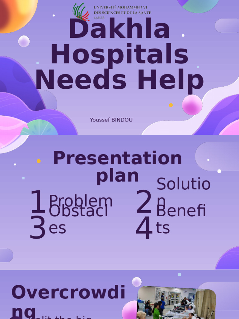 Dakhla Hospitals Needs Help Updates | PDF