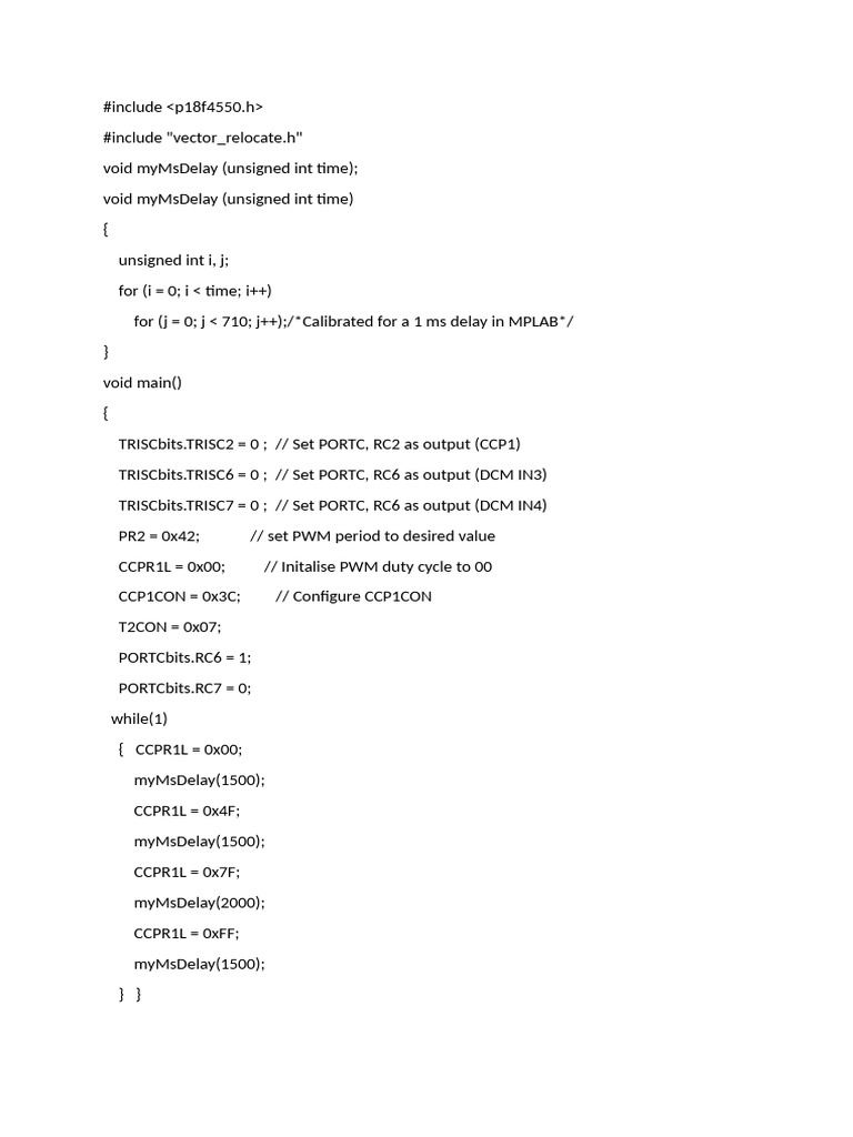 Simple PWM | PDF