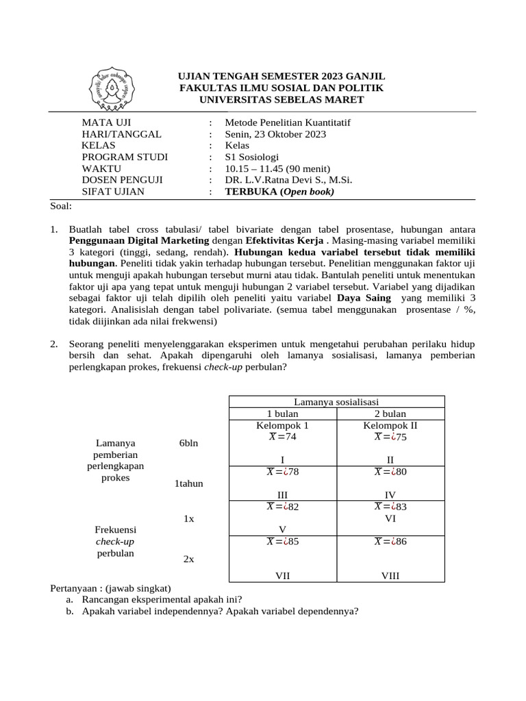 UTS MPK 23 Okt 2023 | PDF
