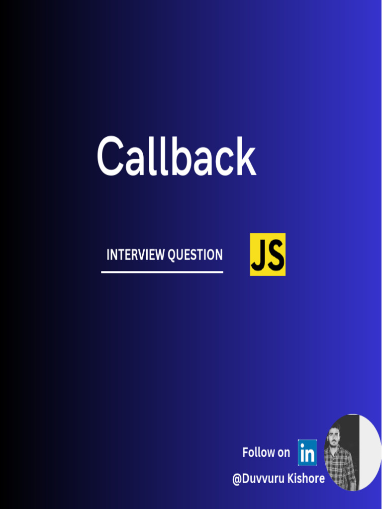 Callback | PDF Callback | PDF