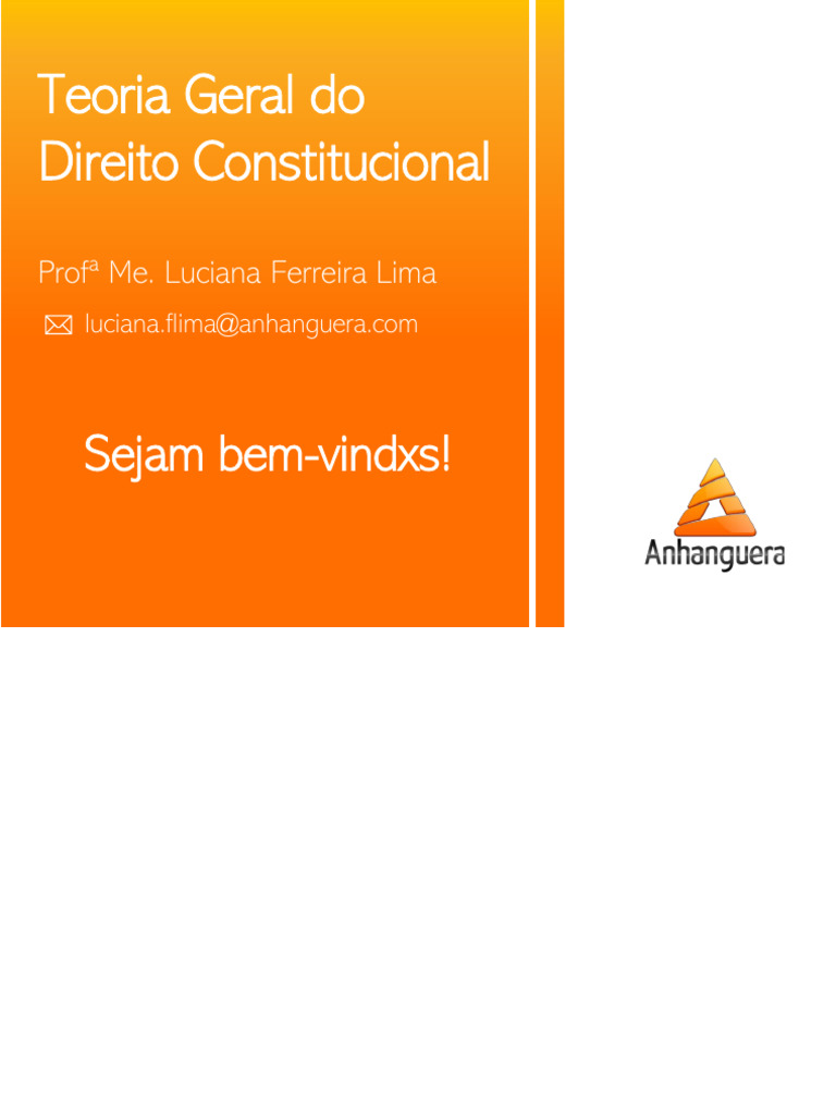 Fundamentos do Constitucionalismo Brasileiro | PDF | Constituição | Lei ...