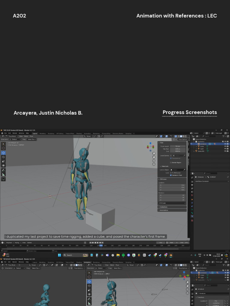 Reference Animation Progress Report | PDF
