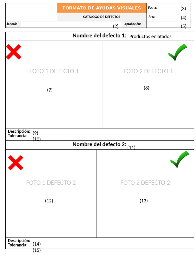 Formato de Ayudas Visuales | PDF