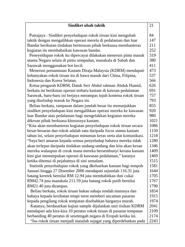 Sindiket Ubah Taktik | PDF