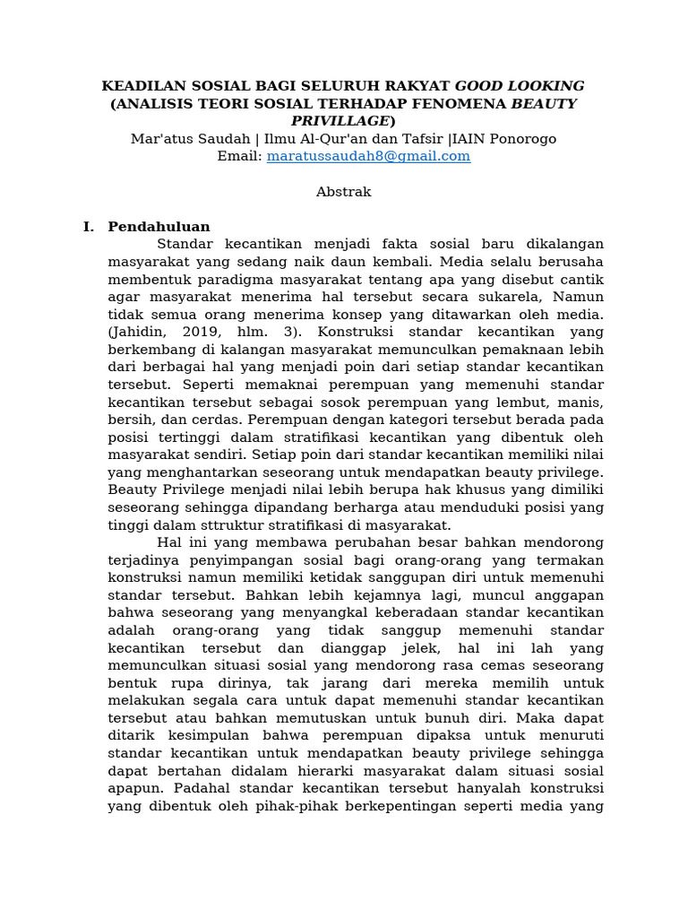 Keadilan Sosial Bagi Seluruh Rakyat Good Looking | PDF