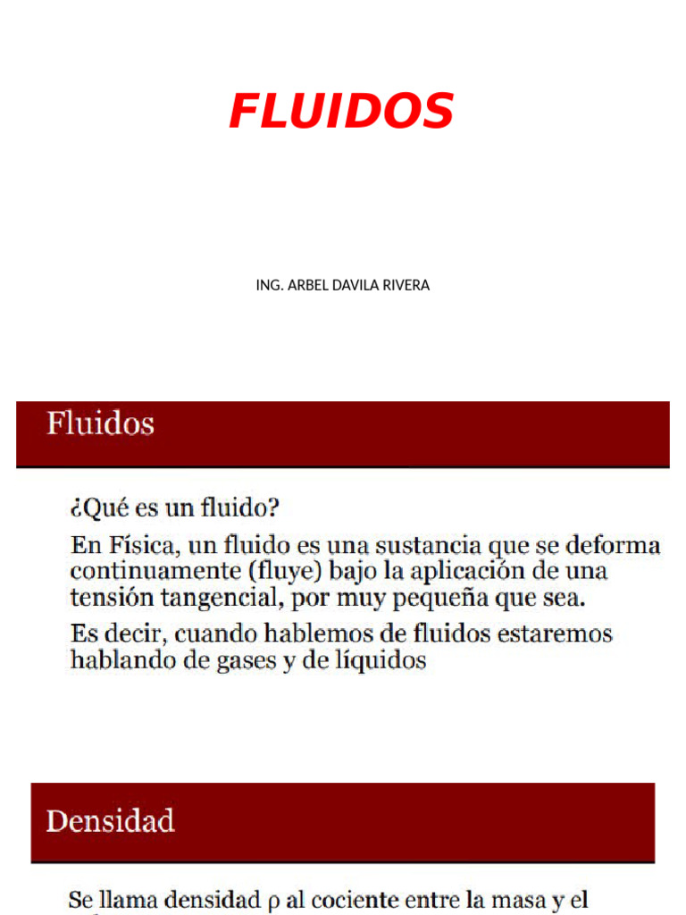 Fluid Os | PDF | Densidad | Presión
