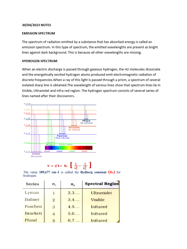 Structure of Atom Notes | PDF