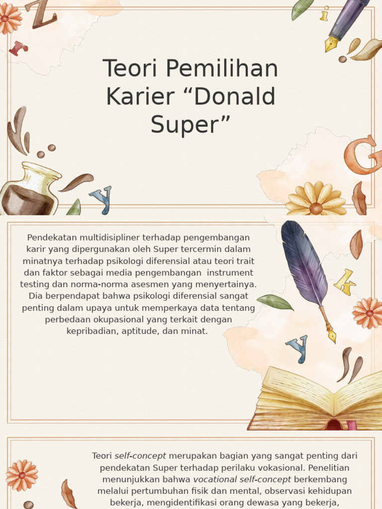 Teori Donald Super | PDF
