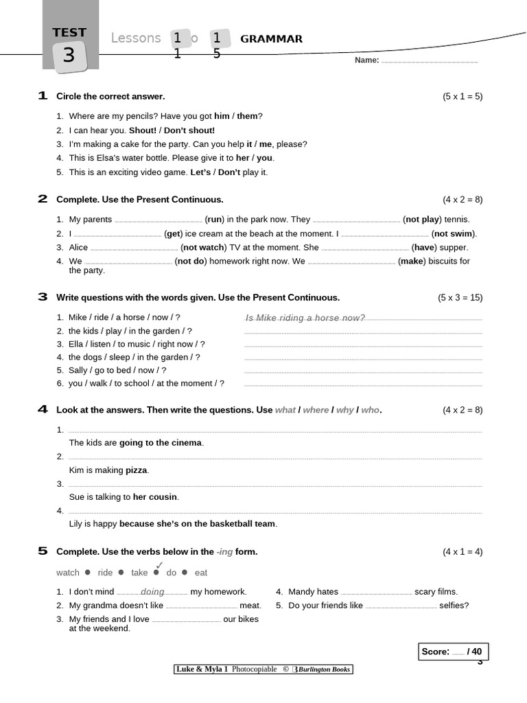 LM1 TRM Test3 Grammar 25235 | PDF | Linguistics