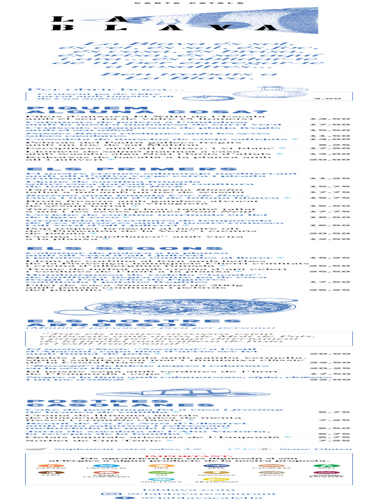 Menu Lablava | PDF