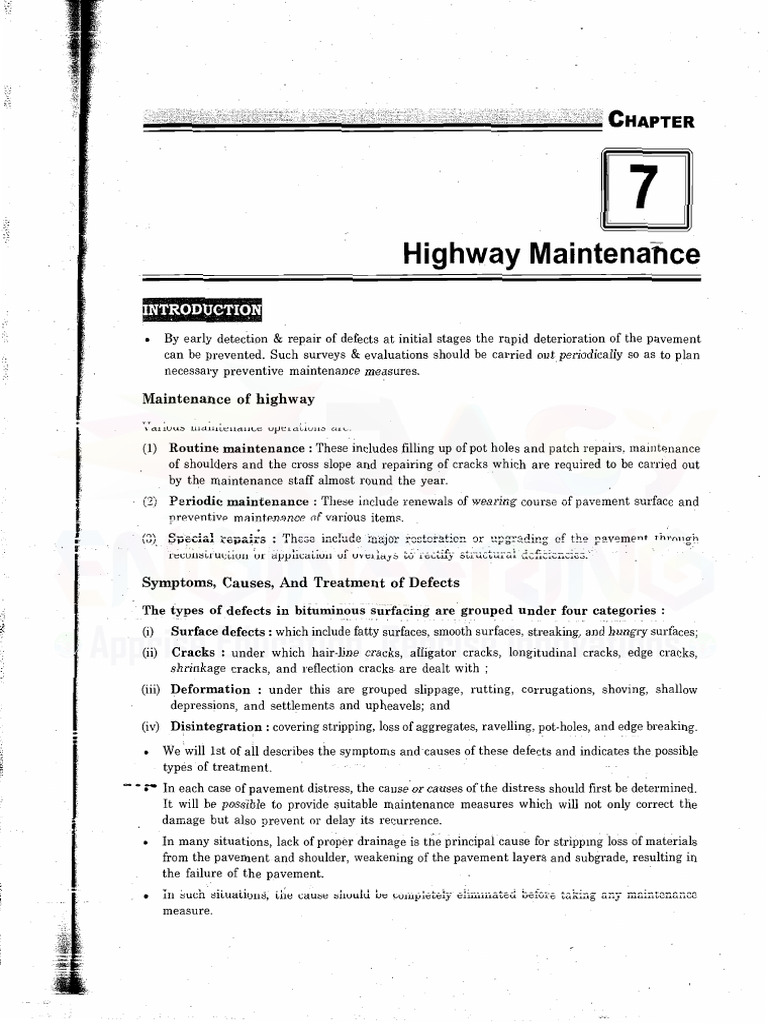 Highway Maintenance IES MASTER | PDF