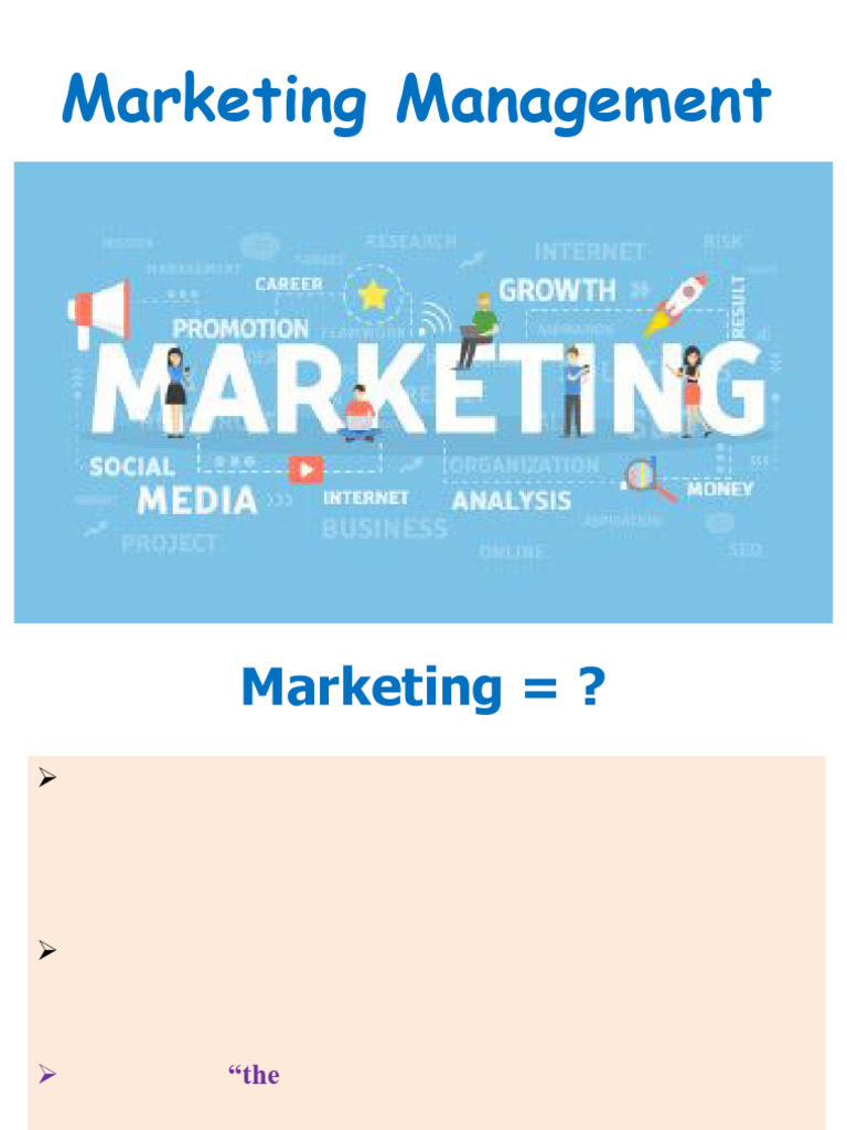Marketing management | PDF | Marketing | Customer