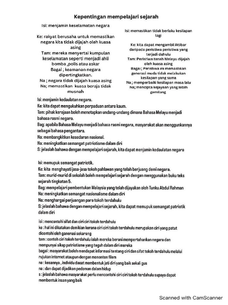 Kepentingan Mempelajari Sejarah Pdf