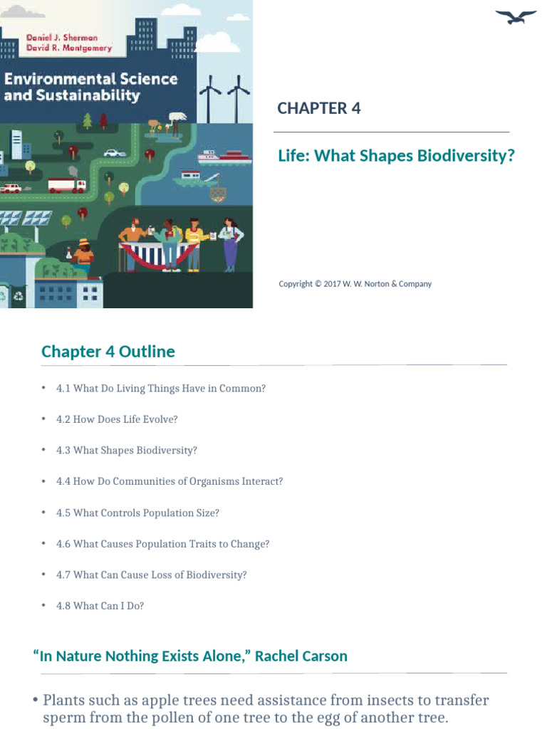 Chapter 4 Life and Biodiversity | PDF | Gene | Heredity
