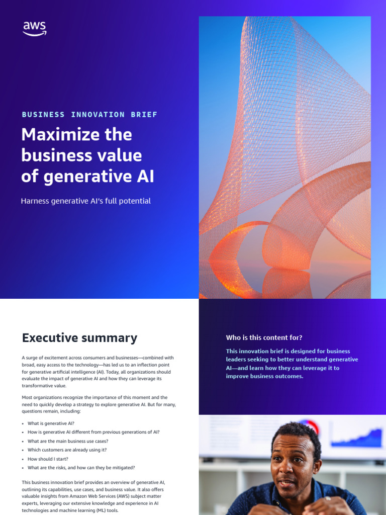 Maximizing Business Value with Generative AI | PDF | Artificial ...