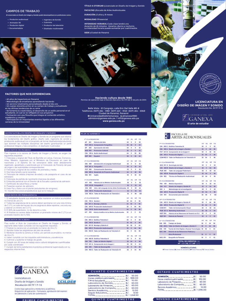 Lic en Diseno de Imagen y Sonido | PDF | Diseño