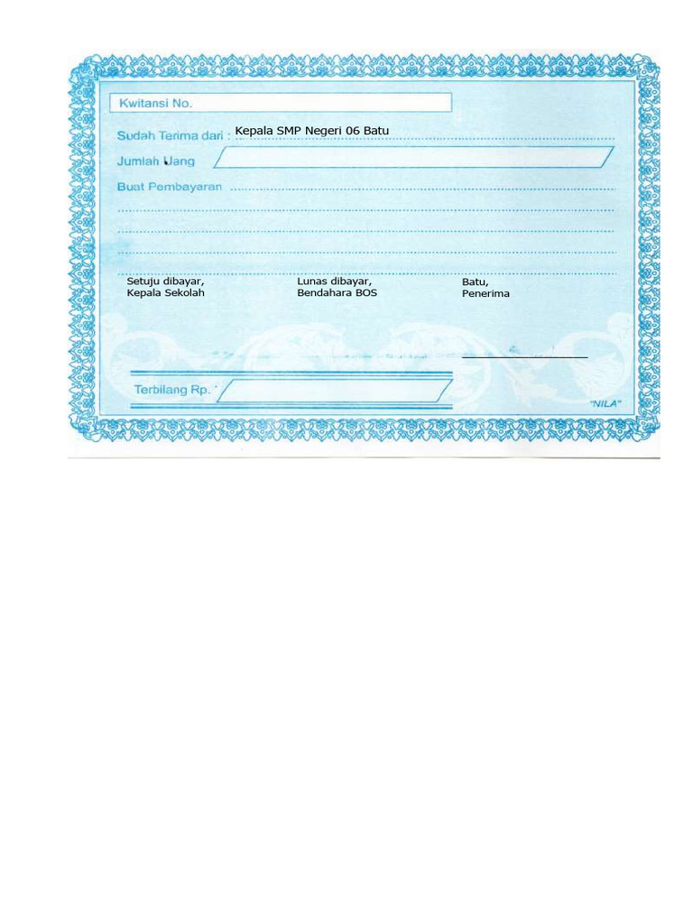 ! Kuitansi Kosong | PDF