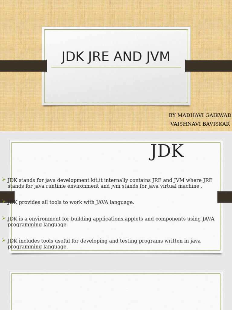 JDK JRE AND JVM | PDF