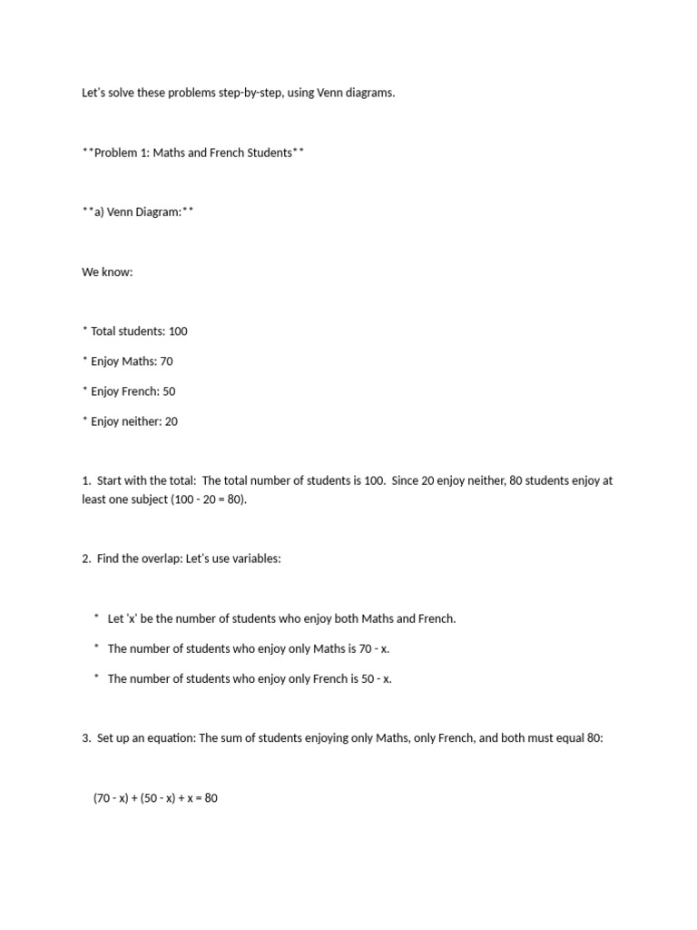 SETS and Venn Diagram | PDF | Subset | Empty Set