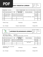 Form Lembur Karyawan dan Proyek | PDF