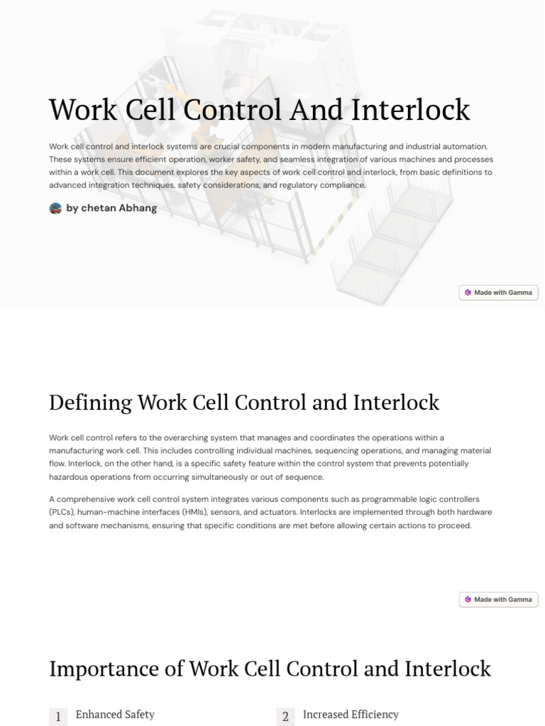 Work Cell Control & Interlock Systems | PDF | Programmable Logic ...