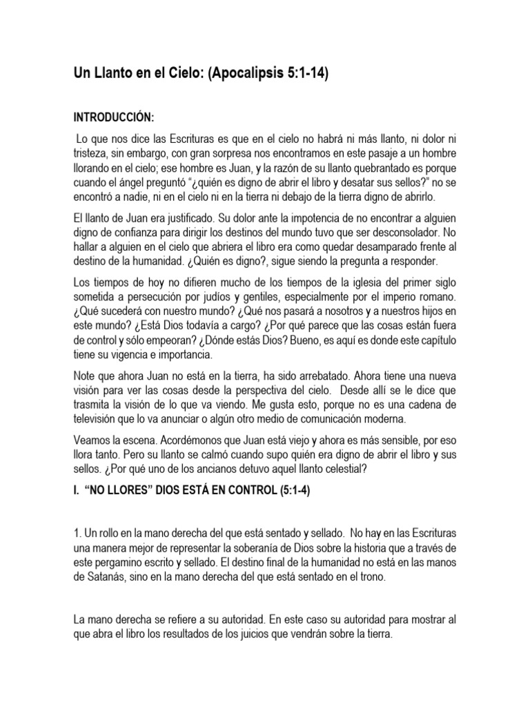 Un Llanto en El Cielo2.0 | PDF | Cristo (título) | Jesús