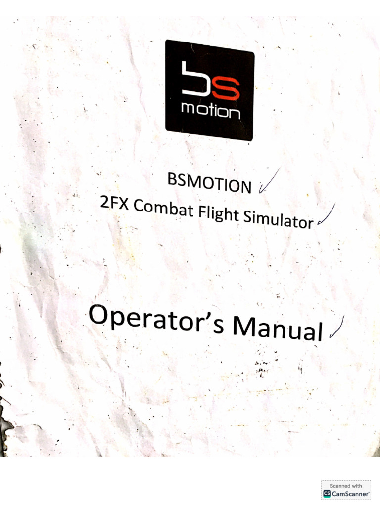 BSMOTION 2XF Combat Flight Simulator | PDF