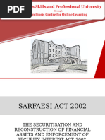 SARFAESI Act | PDF | Securities (Finance) | Private Law