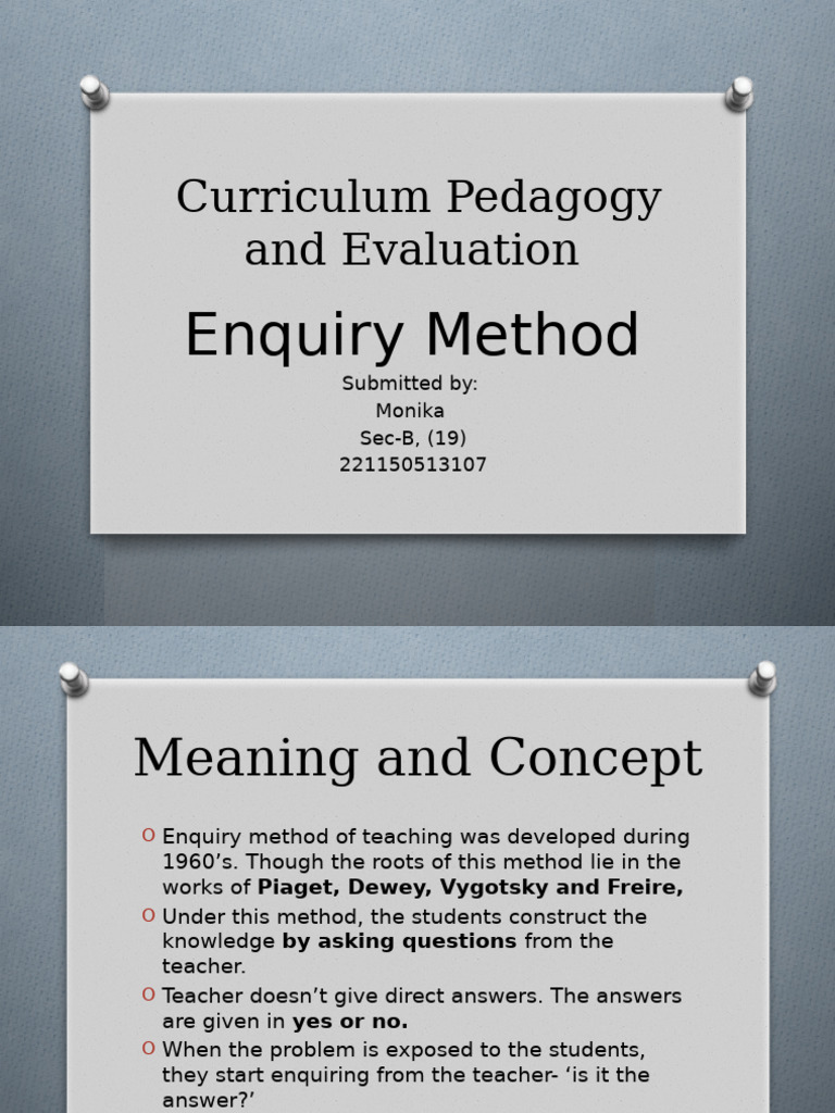 Curriculum Pedagogy and Evaluation | PDF | Inquiry | Teachers