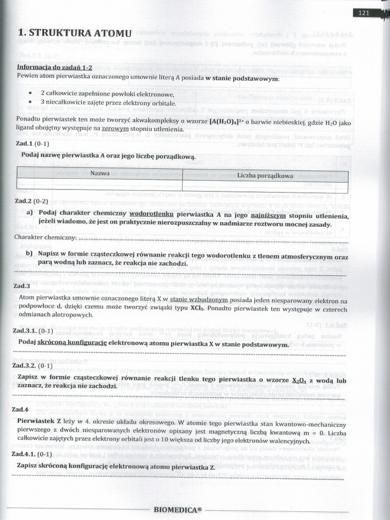 1.struktura atomu | PDF