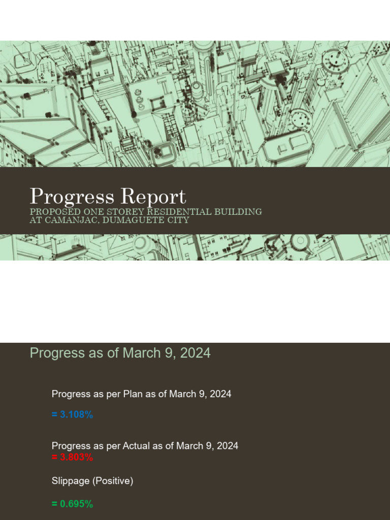 Dumaguete Residential Build Progress | PDF