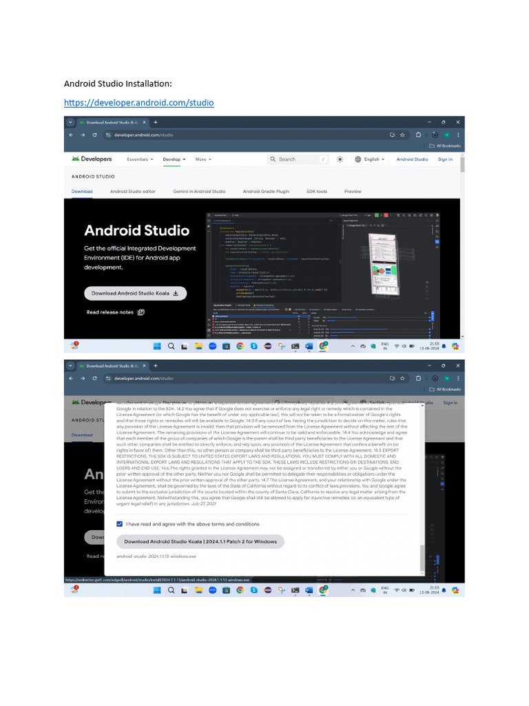 Android Studio Installation | PDF