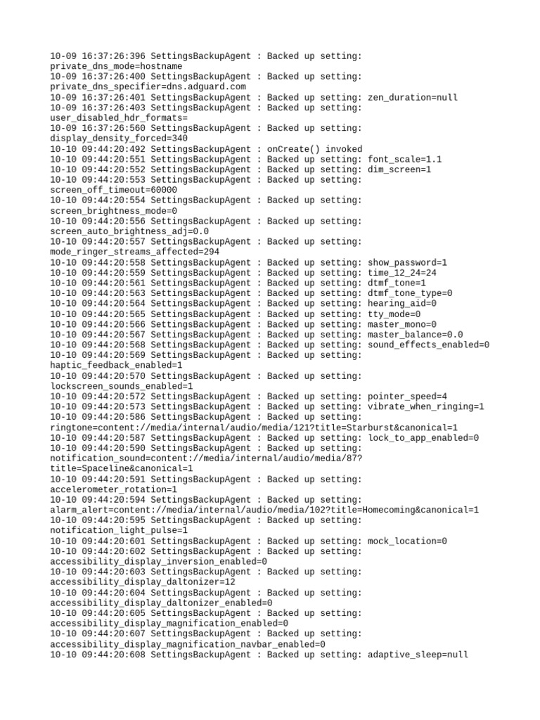 Settingsprovider | PDF | Software | Computing
