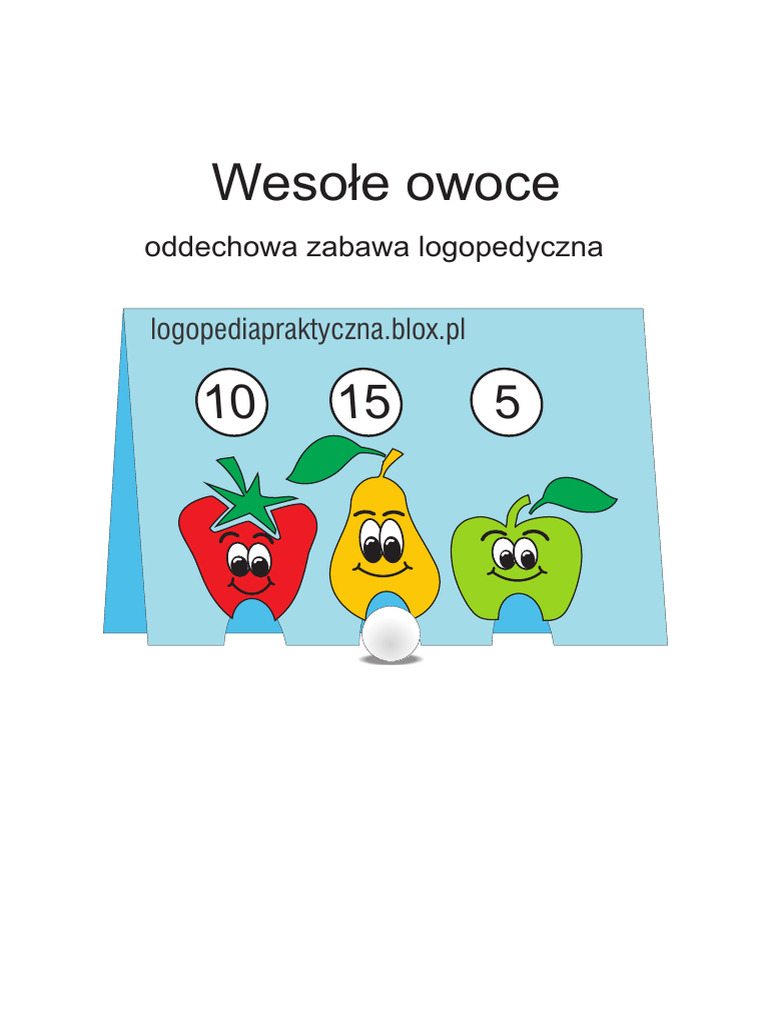 Wesole Owoce Szablony | PDF